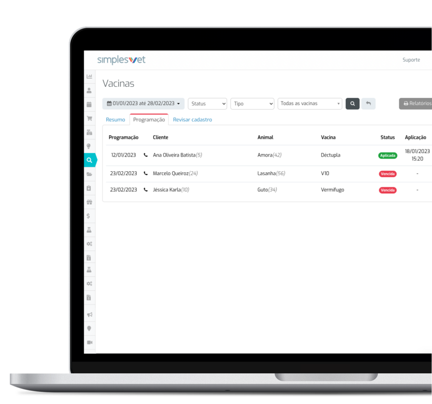 Simplifique Atendimentos - SimplesVet